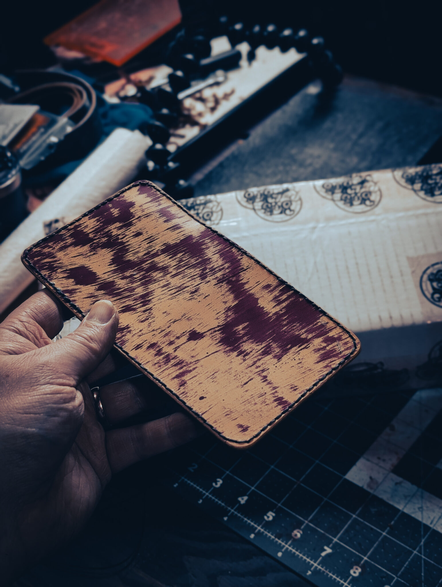 Money Flap Card Holder - Free Template - Black Flag Leather Goods